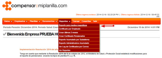 Reportes de Medios Magnéticos de manera ágil - miplanilla | Portal Empresas